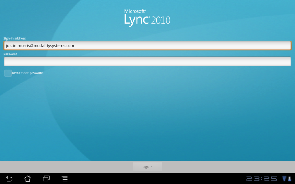 A look at Lync Mobile on Android Tablet | Justin Morris