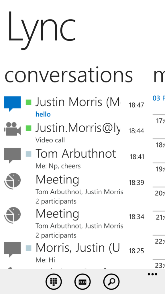 Lync 2013 for Windows Phone - A First Look | Justin Morris
